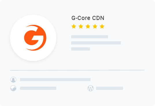 CDN for WordPress – Free plan – Gcore
